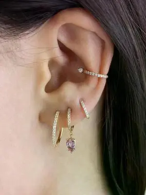 Zoe Chicco 14k Yellow Diamond Ear Cuff