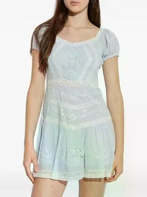 LoveShackFancy Belvine Lace Mini Dress