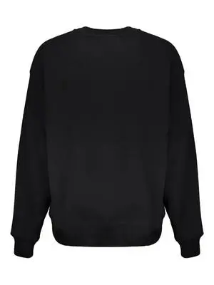 Off-White Round-collar Sweatshirt - Black