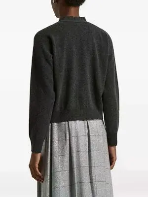Peserico Button Embellished Cardigan - Grey