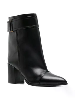LELLA BALDI Buckled Ankle Boots