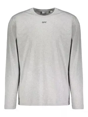 Off-White Long-sleeve Round-collar T-shirt