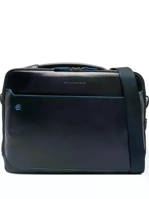PIQUADRO Leather Laptop Bag - Blue