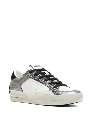 CRIME LONDON Sk8 Deluxe Glitter-detail Sneakers