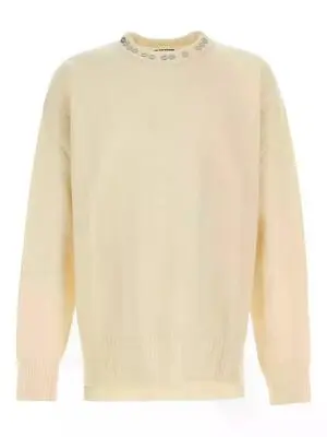 JIL SANDER Eyelet-detail Crew-neck Sweater