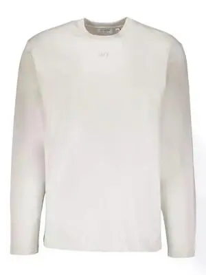 Off-White Long-sleeve Round-neck T-shirt