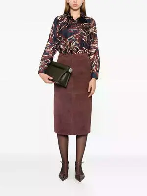 Max Mara Abstract-pattern Buttoned Shirt