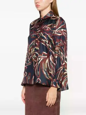 Max Mara Abstract-pattern Buttoned Shirt