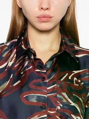 Max Mara Abstract-pattern Buttoned Shirt