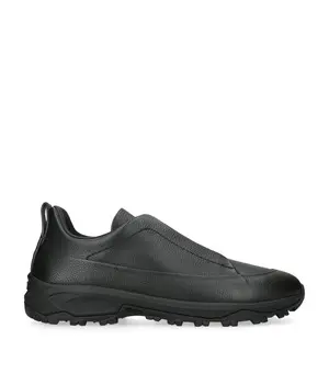 Zegna Leather Monte Sneakers