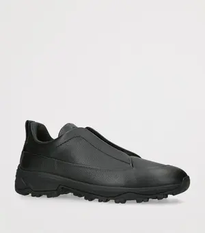 Zegna Leather Monte Sneakers