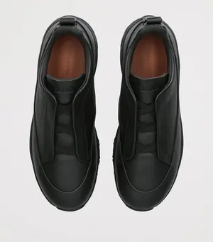 Zegna Leather Monte Sneakers