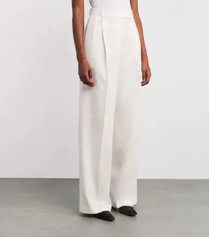 RÓHE Wool-blend Wide-leg Trousers