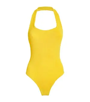 Hunza G Halterneck Sandy Swimsuit - Yellow