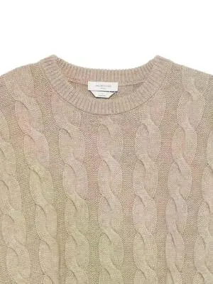 Jacob Cohen Long Sleeve Cable Knit Sweater
