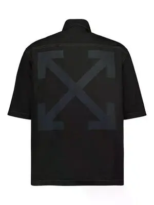 Off-White Zip-fastening Logo Shirt