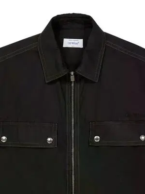 Off-White Zip-fastening Logo Shirt