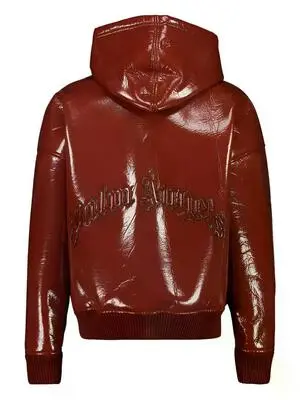 Palm Angels Leather Zip Jacket