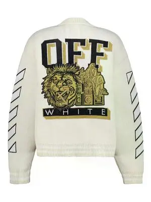 Off-White Lion-embroidery Cardigan