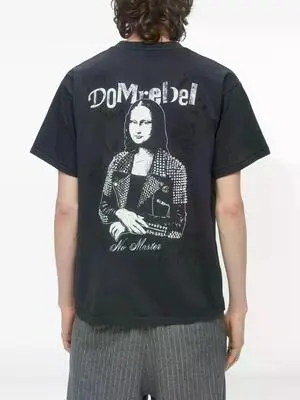 DOMREBEL She Is Her Graphic-print T-shirt - Black