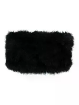Giuseppe Di Morabito Turkey Feather Bandeau Top - Black