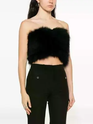 Giuseppe Di Morabito Turkey Feather Bandeau Top