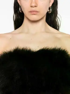 Giuseppe Di Morabito Turkey Feather Bandeau Top