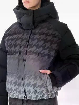 Perfect Moment Houndstooth Print Puffer Jacket