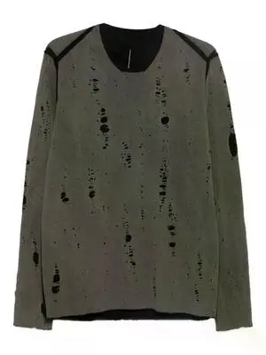 LABEL UNDER CONSTRUCTION Distressed-effect Jumper