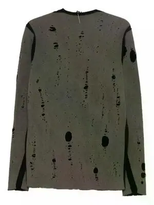 LABEL UNDER CONSTRUCTION Distressed-effect Jumper