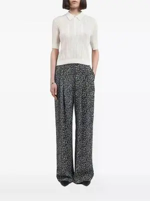 Maria Mcmanus Pointelle Polo Top