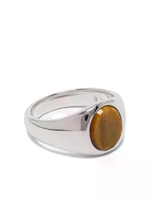 Tom Wood Kim Tiger Eye Ring - Silver
