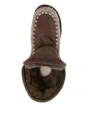 Mou Braided-trim Platform Boots