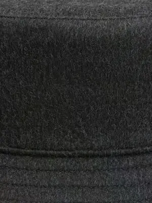 AMI Paris De Coeur Embossed Wool Bucket Hat