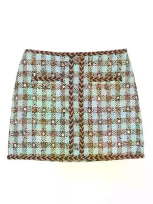 Giuseppe Di Morabito Gingham Tweed Skirt