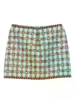 Giuseppe Di Morabito Gingham Tweed Skirt