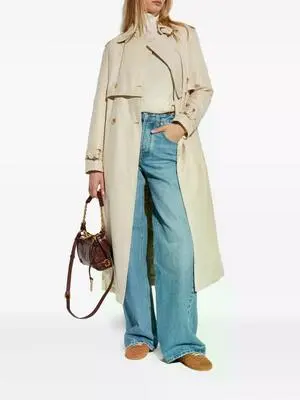 Add Belted Double-breasted Trench Coat