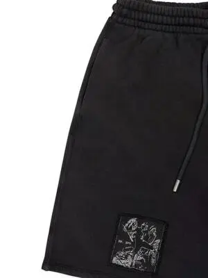 Off-White Embroidery Track Shorts