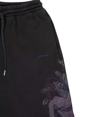 Off-White Embroidery Track Shorts