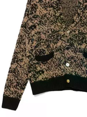 GABRIELE PASINI Patterned Shawl-collar Cardigan