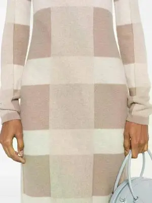 Emporio Armani Checked Midi Dress