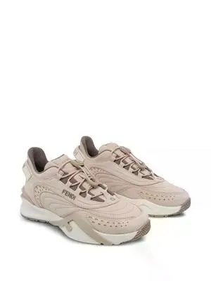 Fendi Suede Sneakers - Neutrals