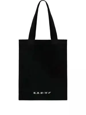 Rick Owens Logo Shopper Tote Bag - Black