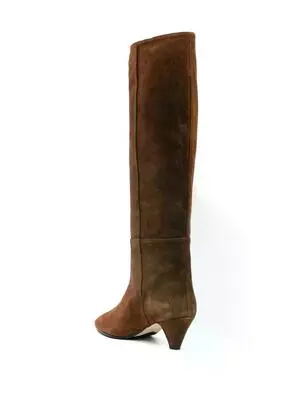 ANNA F. Pointed-toe Knee-high Boots
