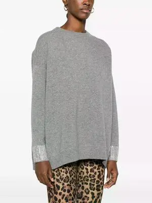 Valentino Garavani Rhinestone-embellished Wool Jumper