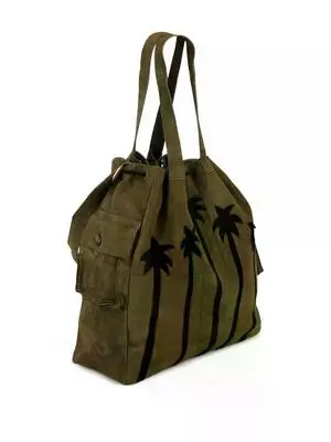 BAZISZT Palm Tree Suede Shoulder Bag