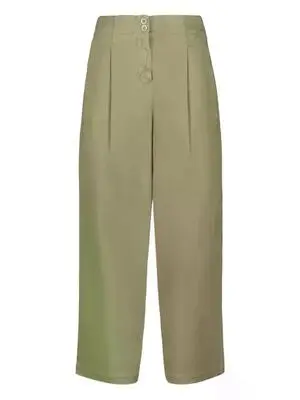 120% Lino Wide Leg Pants For Women
