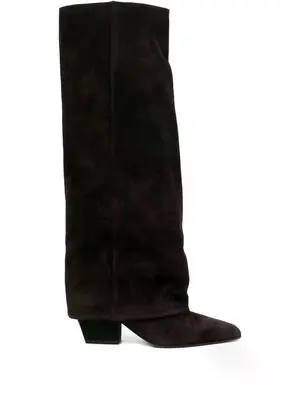 Paris Texas Pointed-toe Knee-high Boots