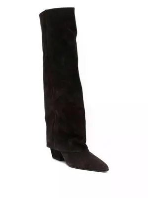 Paris Texas Pointed-toe Knee-high Boots