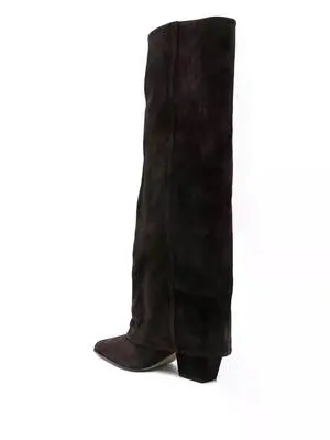 Paris Texas Pointed-toe Knee-high Boots